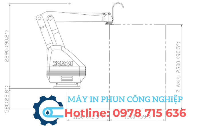 Máy Robot Fuji-ACE EC - 201 * Máy In Phun Công Nghiệp